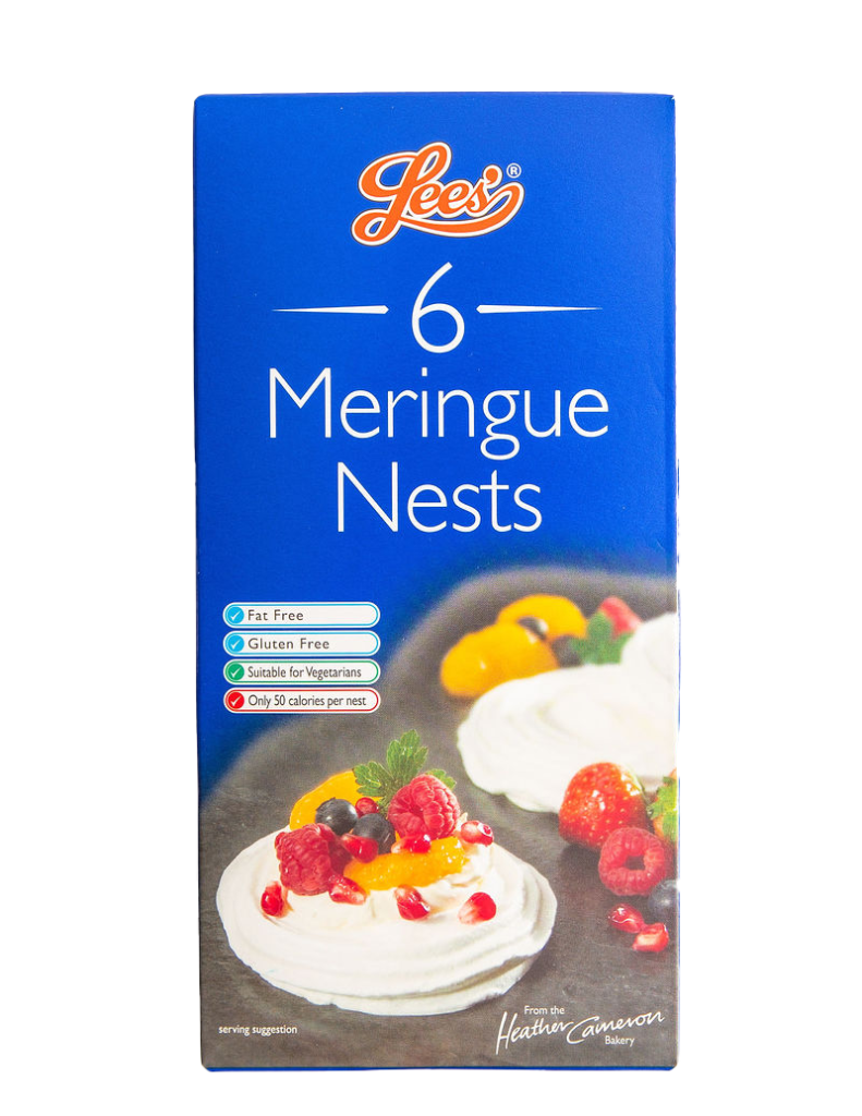 Lees 6 pack Meringue Nests | Lees of Scotland